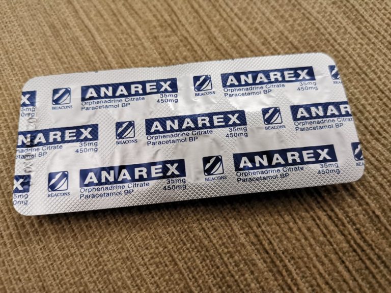 Is Anarex a muscle relaxant? - imon depression